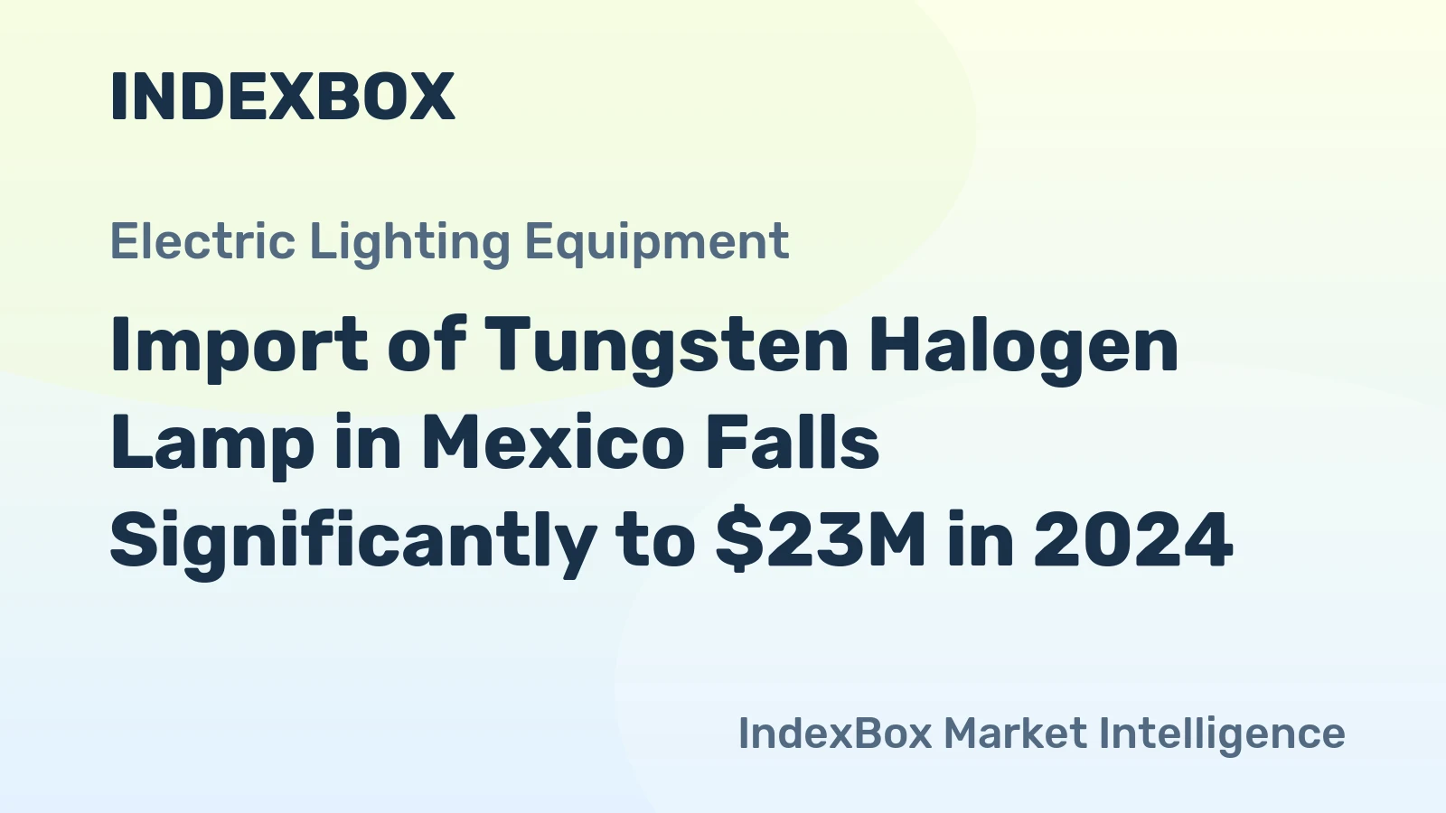 Import of Tungsten Halogen Lamp in Mexico Falls Significantly to $23M in 2024