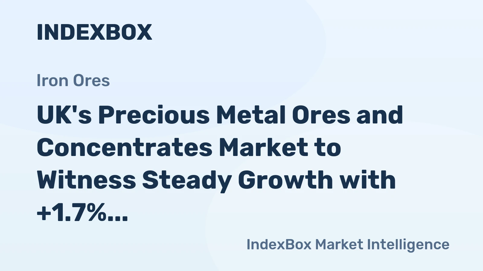 UK's Precious Metal Ores and Concentrates Market to Witness Steady Growth with +1.7% CAGR from 2024 to 2035