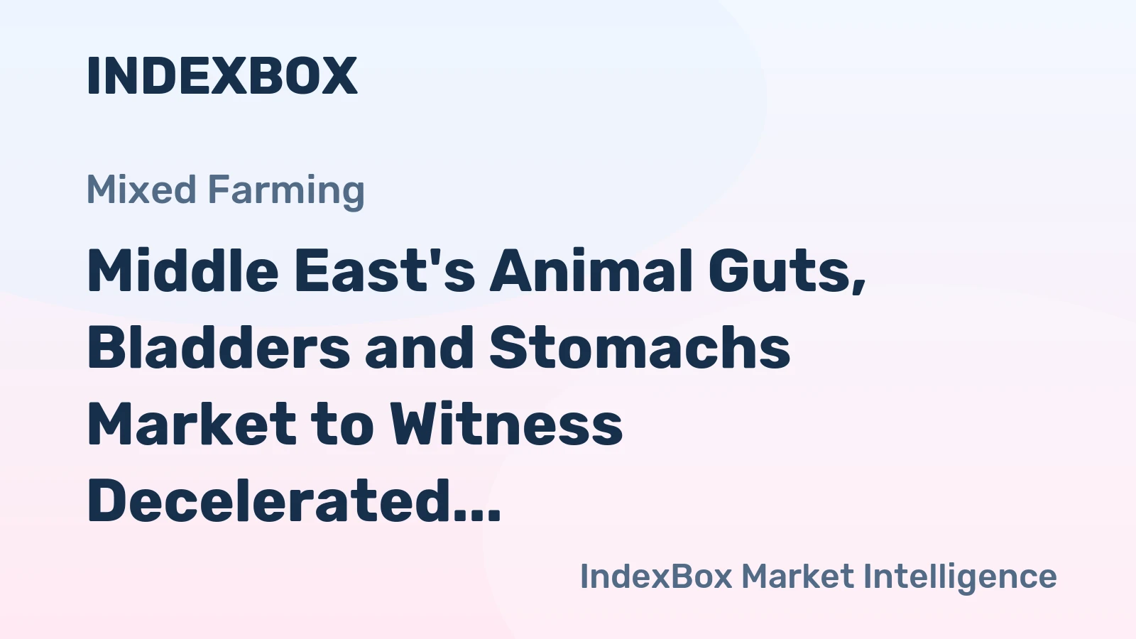 Middle East's Animal Guts, Bladders and Stomachs Market to Witness Decelerated Growth with +0.9% CAGR from 2024-2035