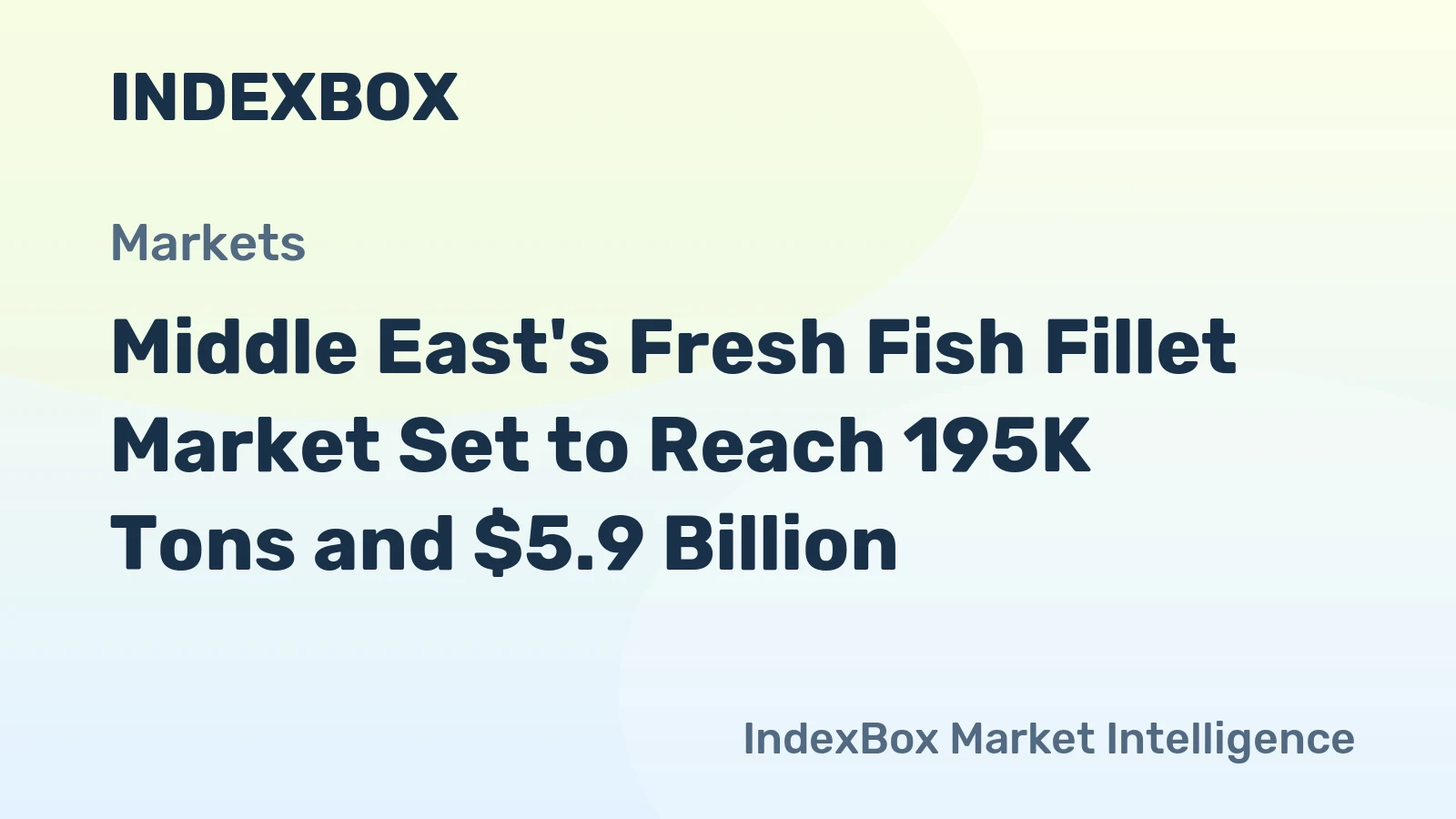 Middle East's Fresh Fish Fillet Market Set to Reach 195K Tons and $5.9 Billion