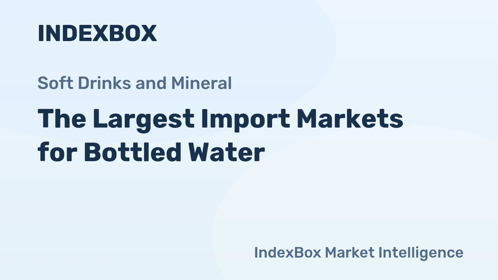 The Largest Import Markets for Bottled Water