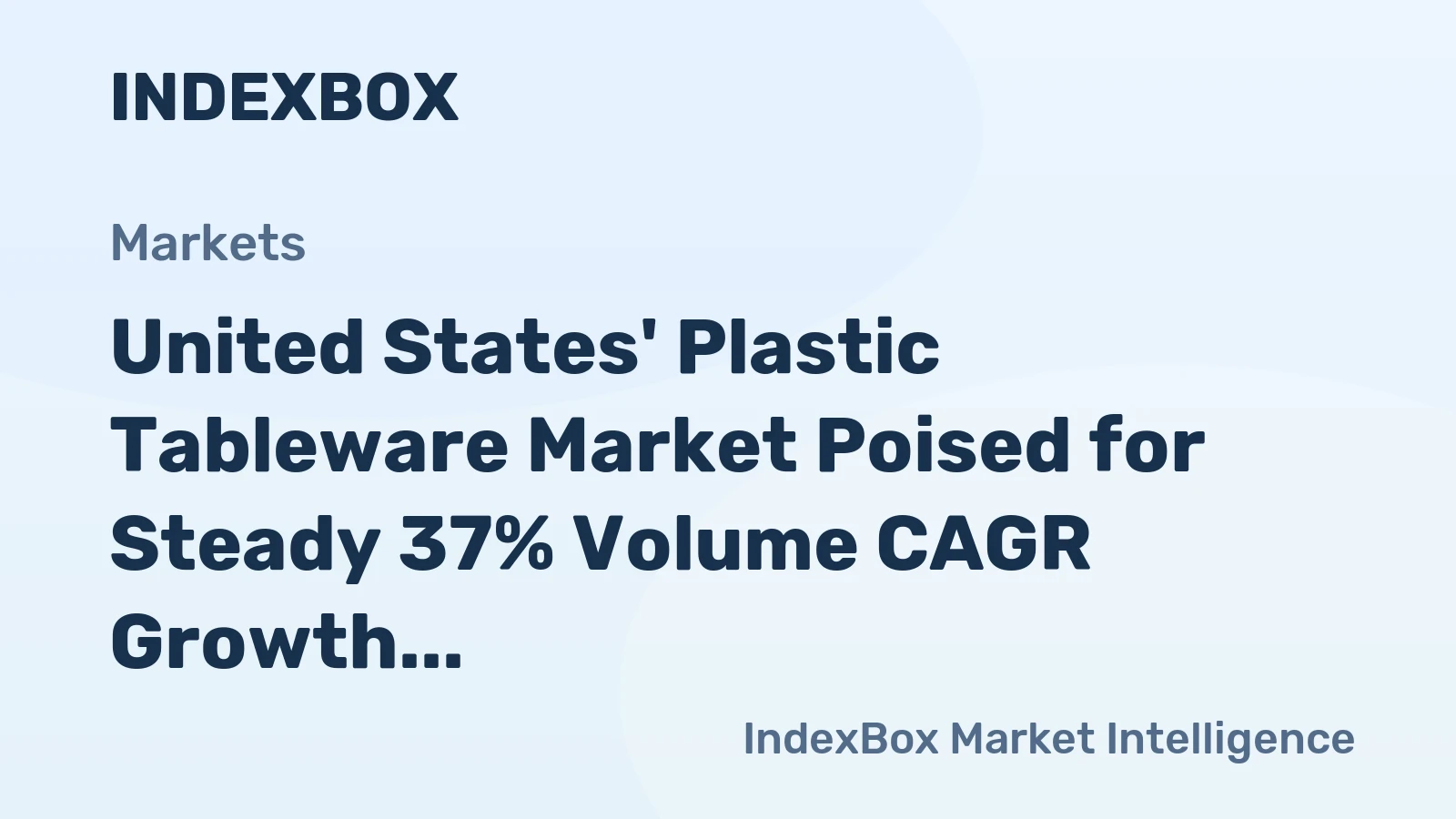 United States' Plastic Tableware Market Poised for Steady 37% Volume CAGR Growth Through 2035
