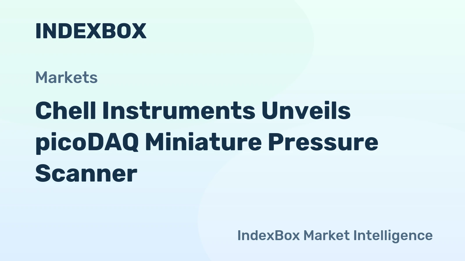 Chell Instruments Unveils picoDAQ Miniature Pressure Scanner