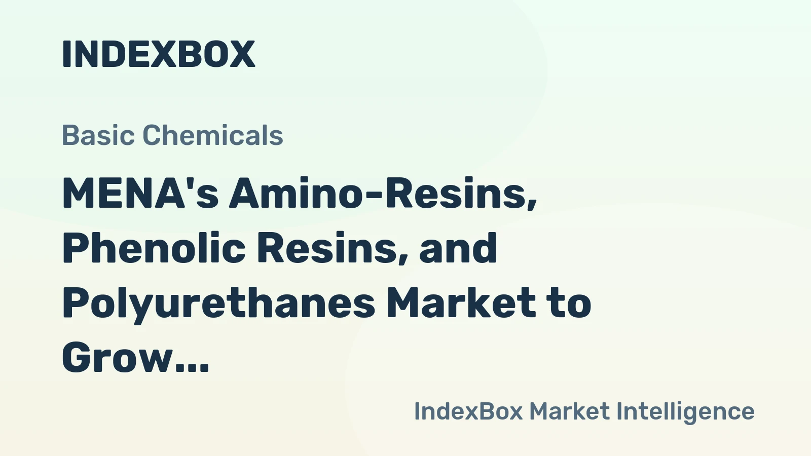MENA's Amino-Resins, Phenolic Resins, and Polyurethanes Market to Grow at 2.5% CAGR, Reaching 4.5M Tons by 2035