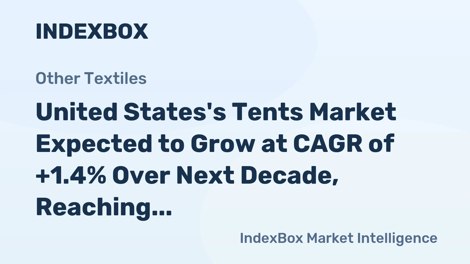 United States's Tents Market Expected to Grow at CAGR of +1.4% Over Next Decade, Reaching $647M by 2035
