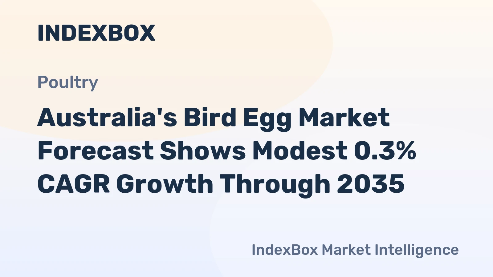 Australia's Bird Egg Market Forecast Shows Modest 0.3% CAGR Growth Through 2035