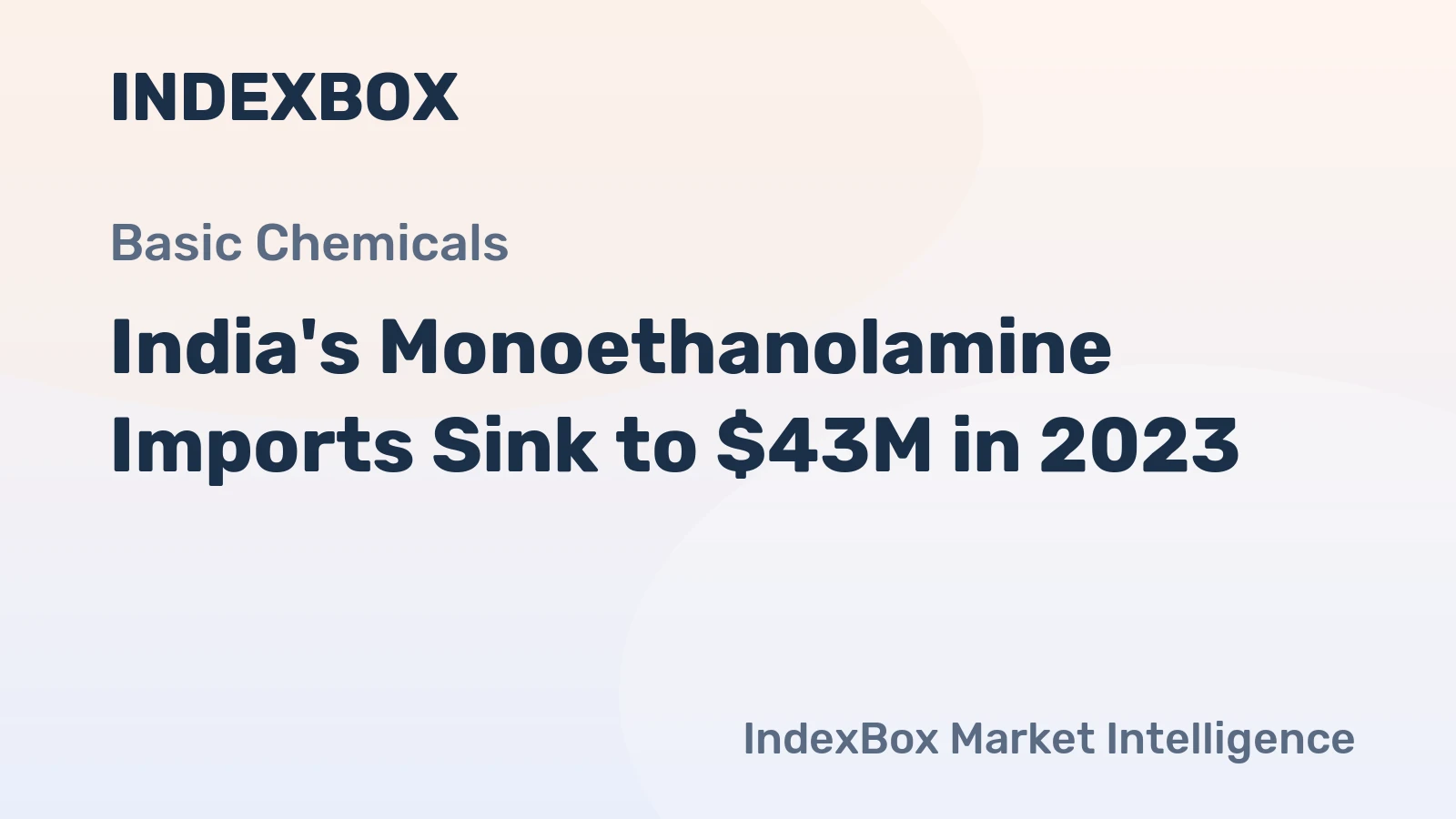 India's Monoethanolamine Imports Sink to $43M in 2023