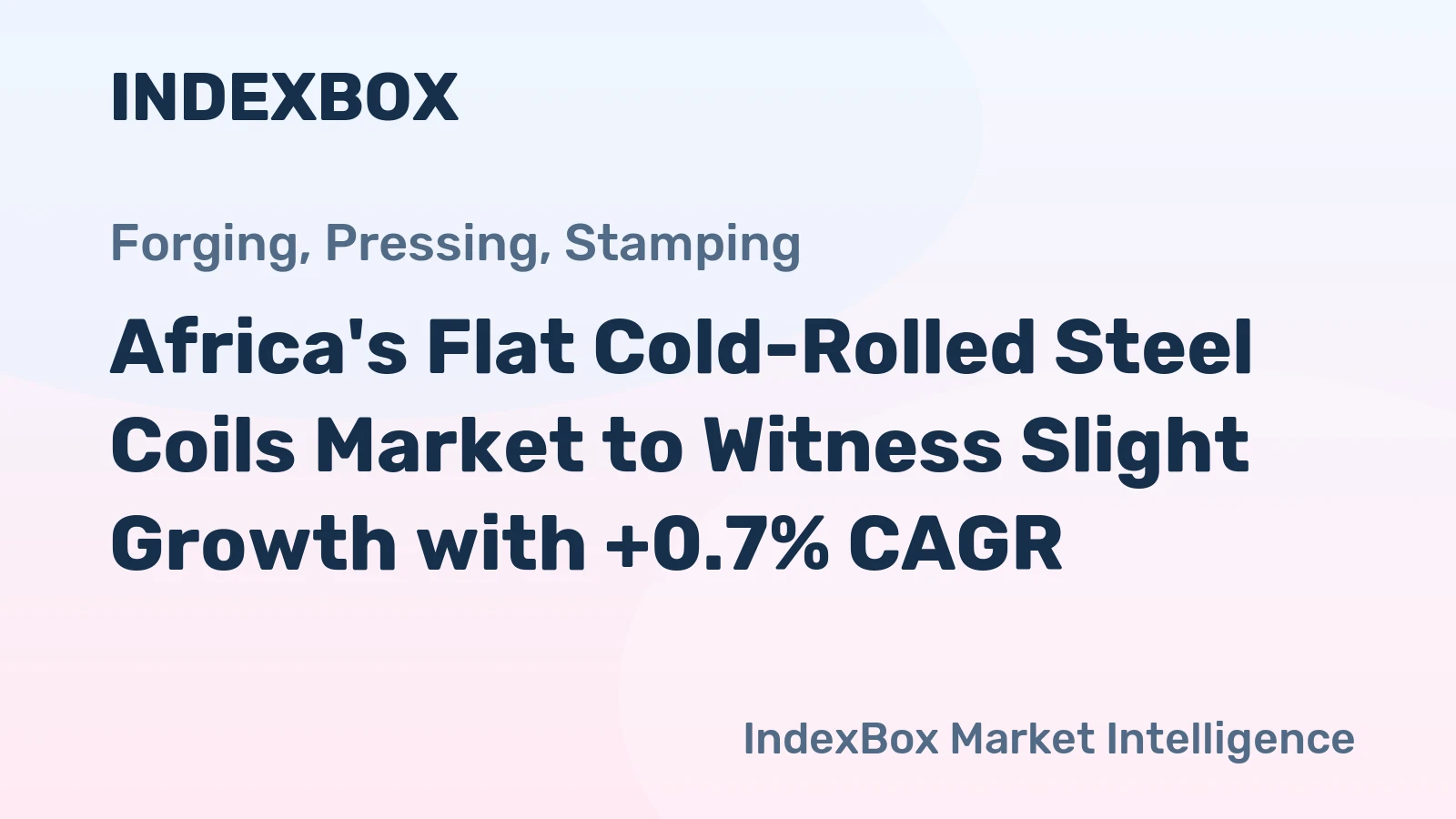 Africa's Flat Cold-Rolled Steel Coils Market to Witness Slight Growth with +0.7% CAGR