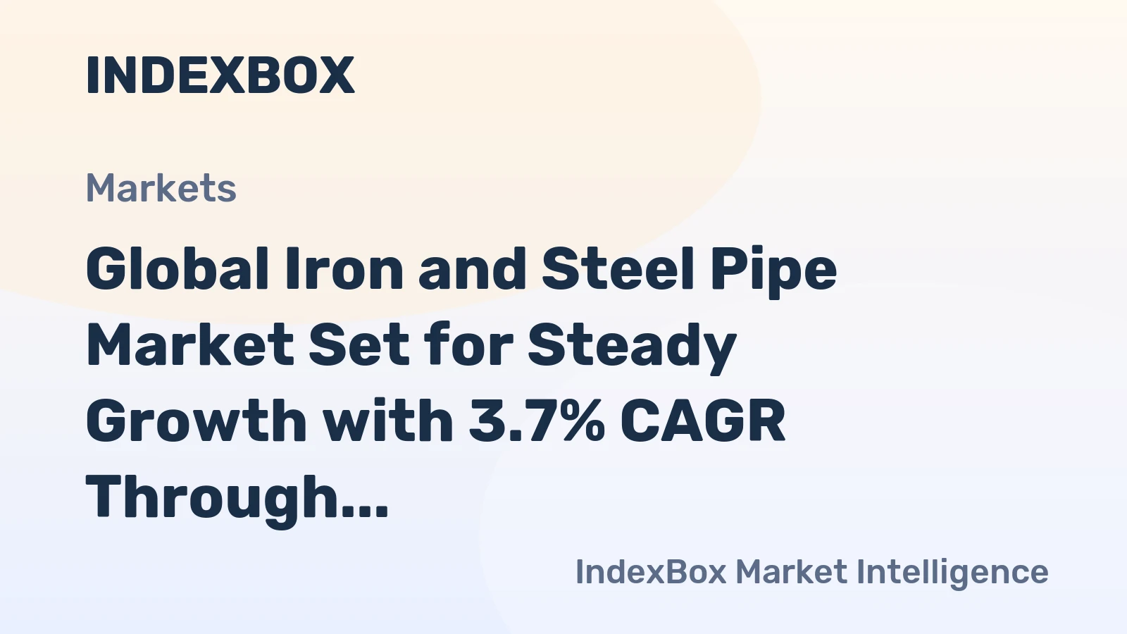 Global Iron and Steel Pipe Market Set for Steady Growth with 3.7% CAGR Through 2035