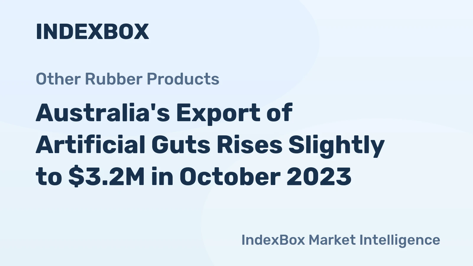 Australia's Export of Artificial Guts Rises Slightly to $3.2M in October 2023