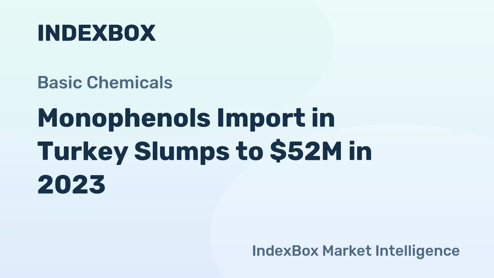 Monophenols Import in Turkey Slumps to $52M in 2023