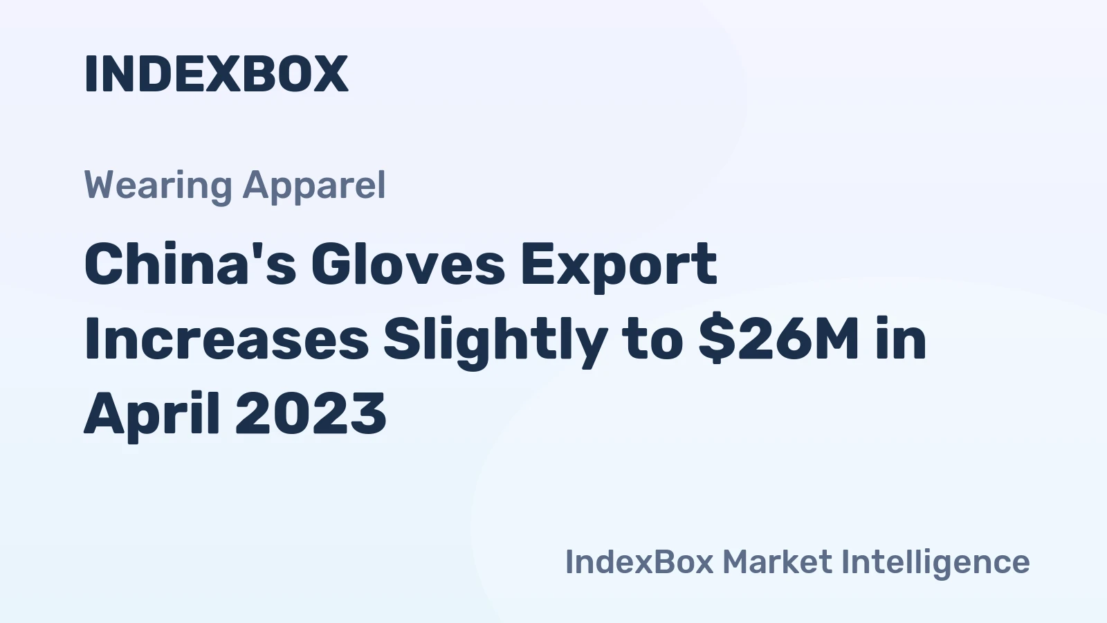 China's Gloves Export Increases Slightly to $26M in April 2023