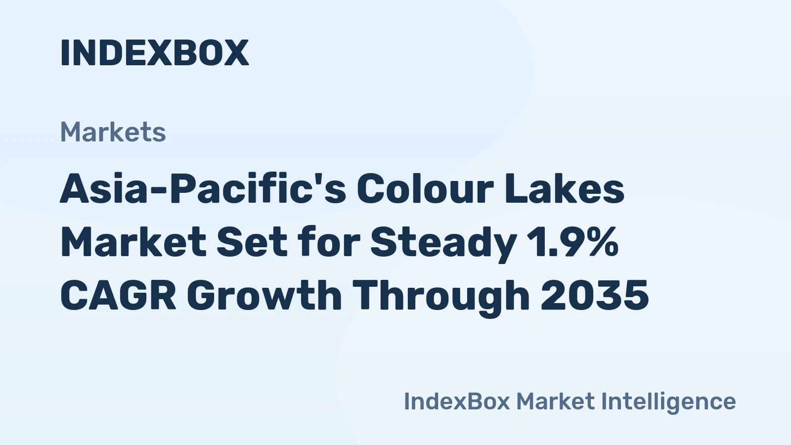 Asia-Pacific's Colour Lakes Market Set for Steady 1.9% CAGR Growth Through 2035