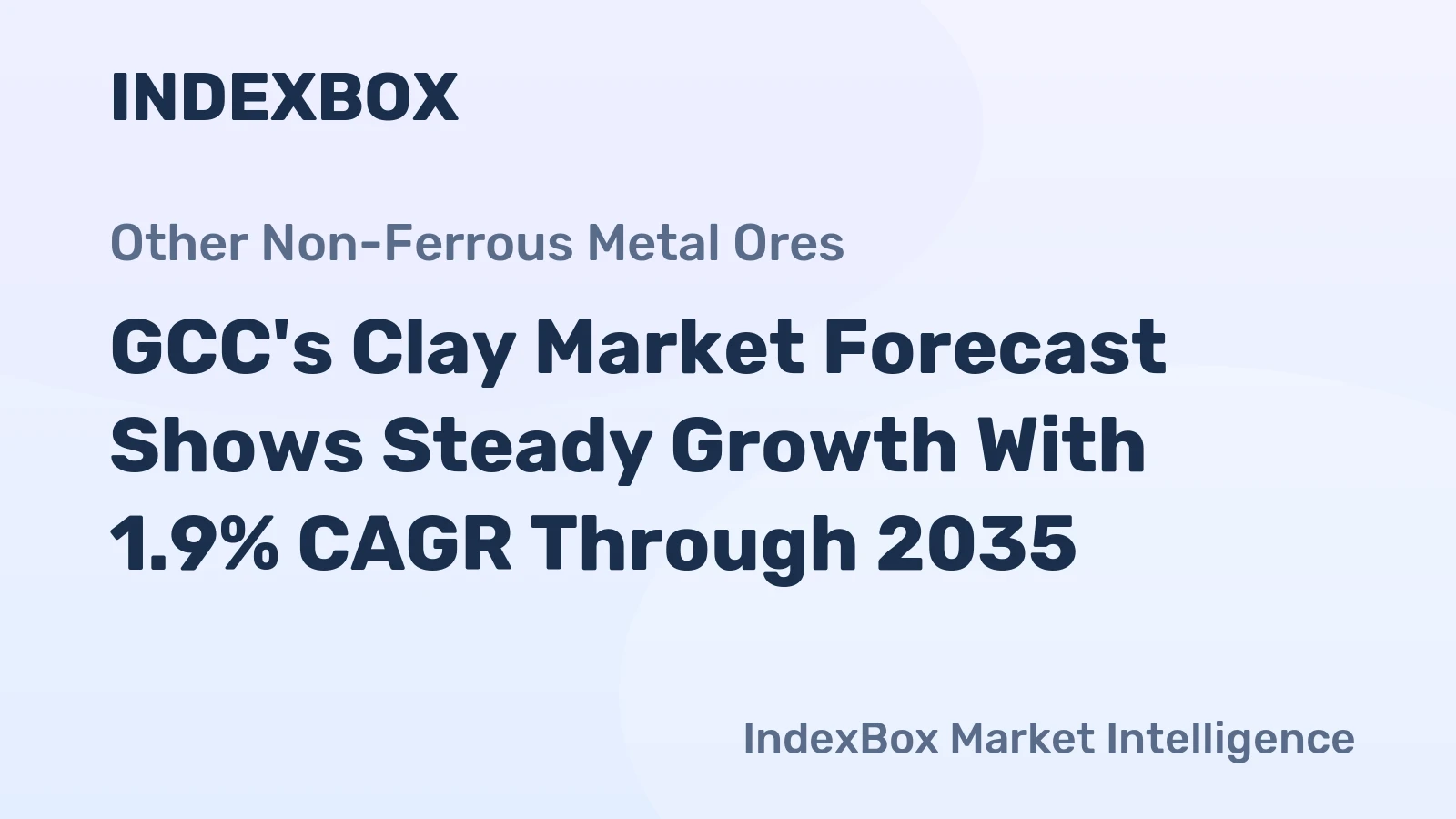 GCC's Clay Market Forecast Shows Steady Growth With 1.9% CAGR Through 2035
