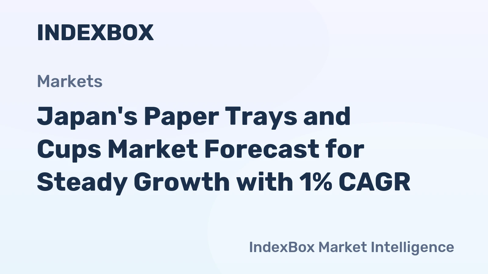 Japan's Paper Trays and Cups Market Forecast for Steady Growth with 1% CAGR