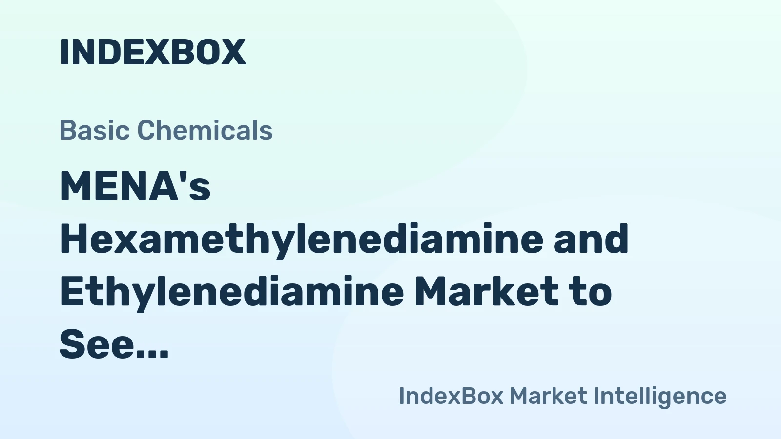 MENA's Hexamethylenediamine and Ethylenediamine Market to See Continued Growth at +1.2% CAGR through 2035