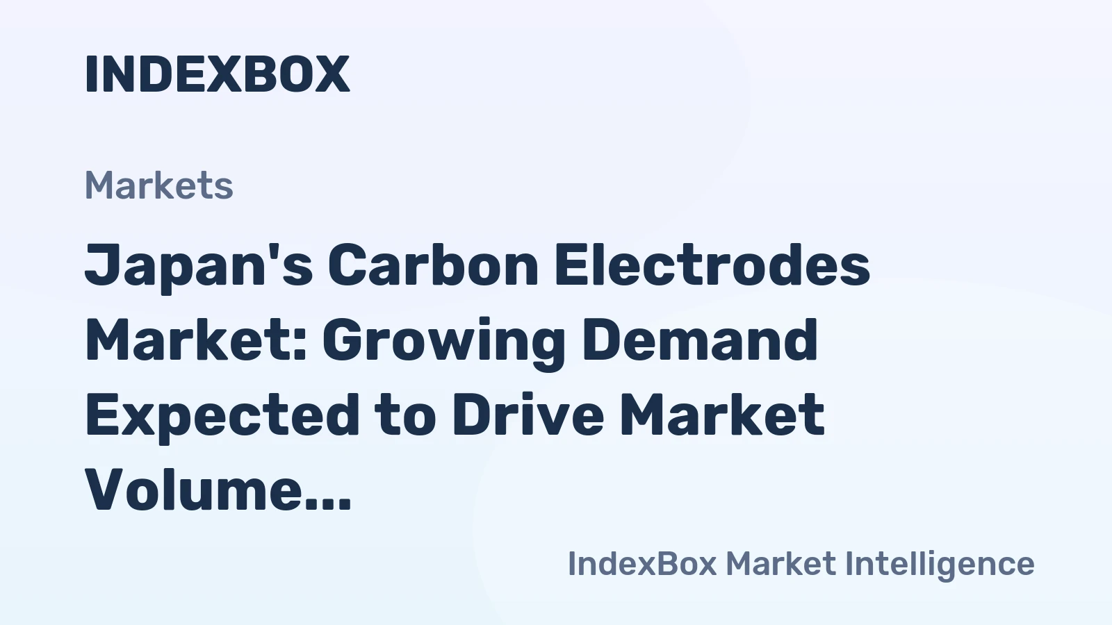 Japan's Carbon Electrodes Market: Growing Demand Expected to Drive Market Volume to 381 tons by 2035, Valued at $12M