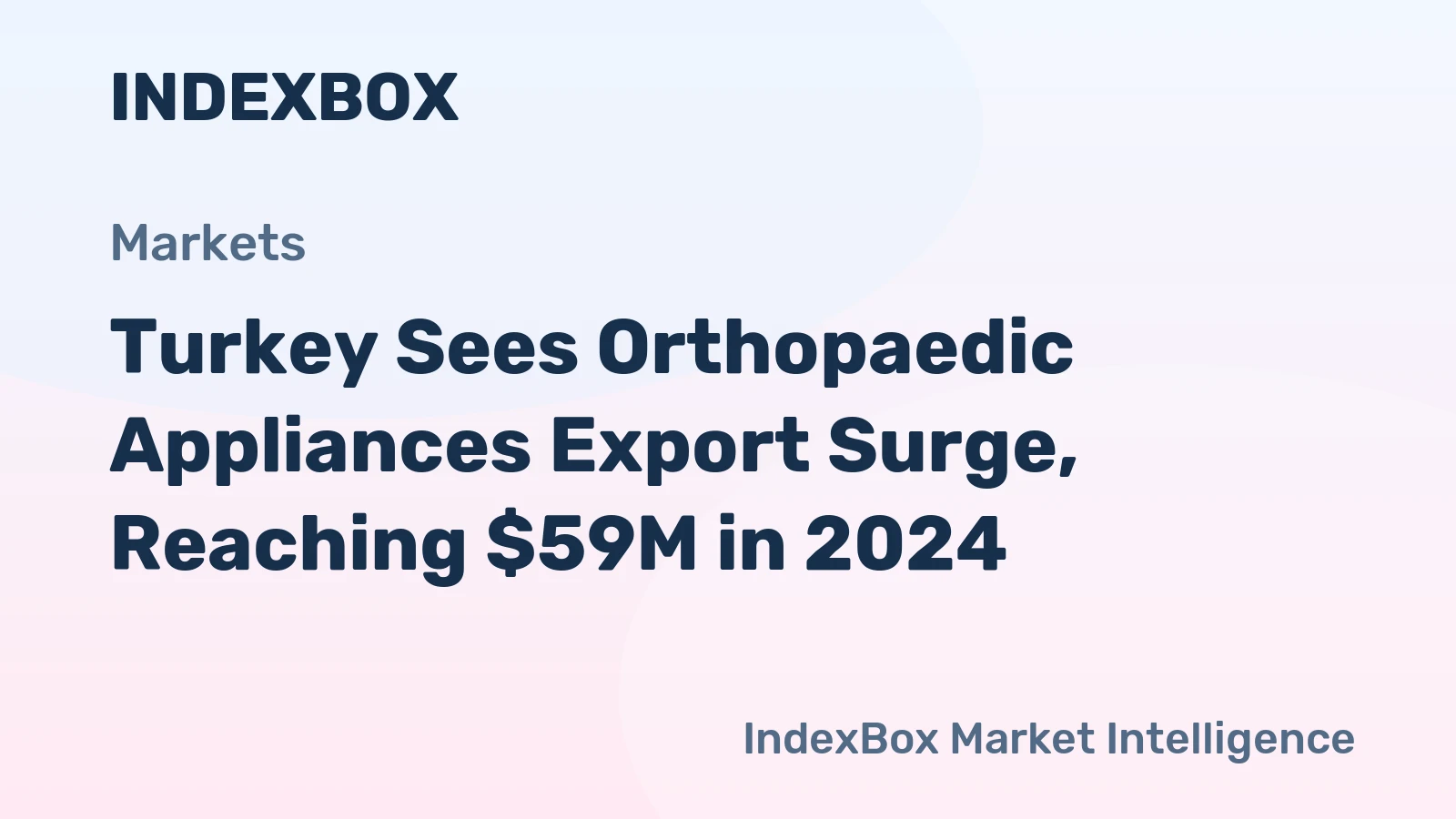 Turkey Sees Orthopaedic Appliances Export Surge, Reaching $59M in 2024
