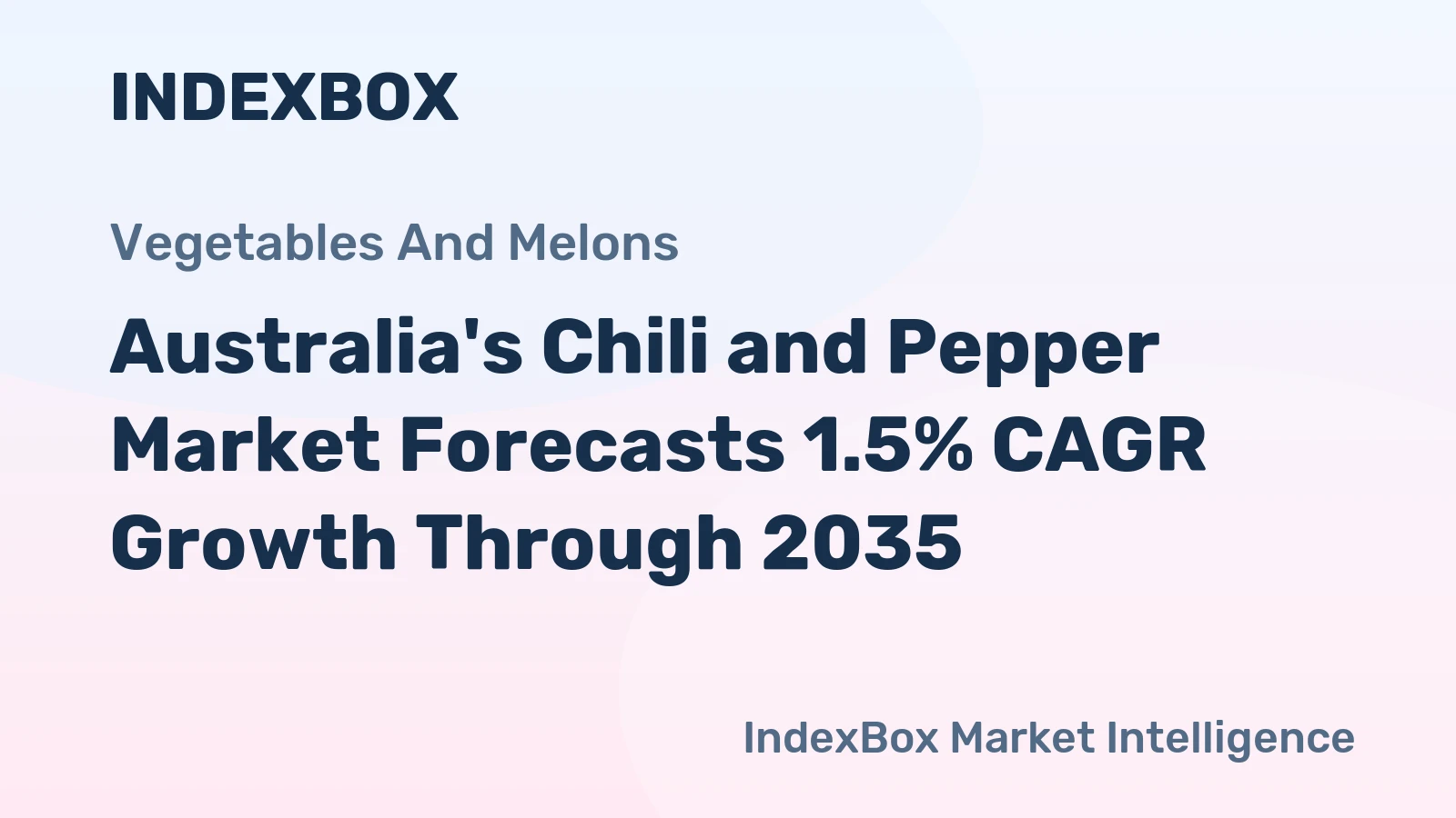 Australia's Chili and Pepper Market Forecasts 1.5% CAGR Growth Through 2035