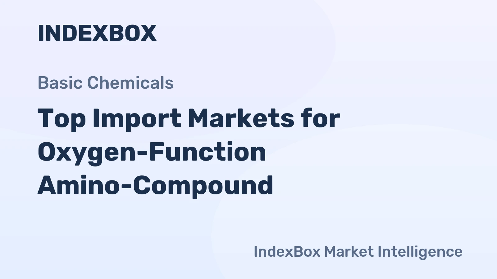 Top Import Markets for Oxygen-Function Amino-Compound