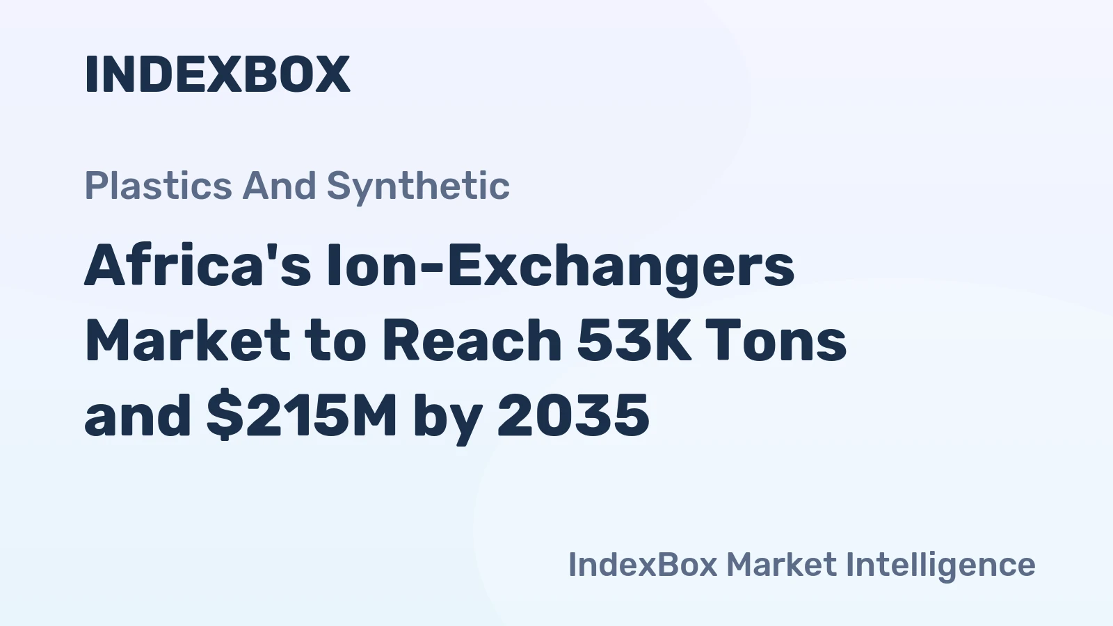 Africa's Ion-Exchangers Market to Reach 53K Tons and $215M by 2035