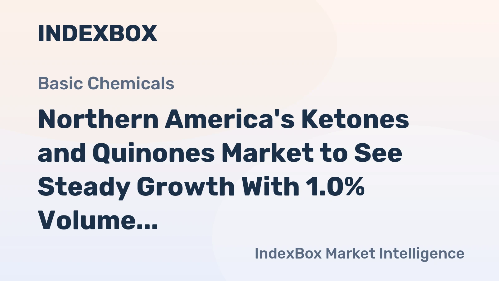 Northern America's Ketones and Quinones Market to See Steady Growth With 1.0% Volume CAGR Through 2035