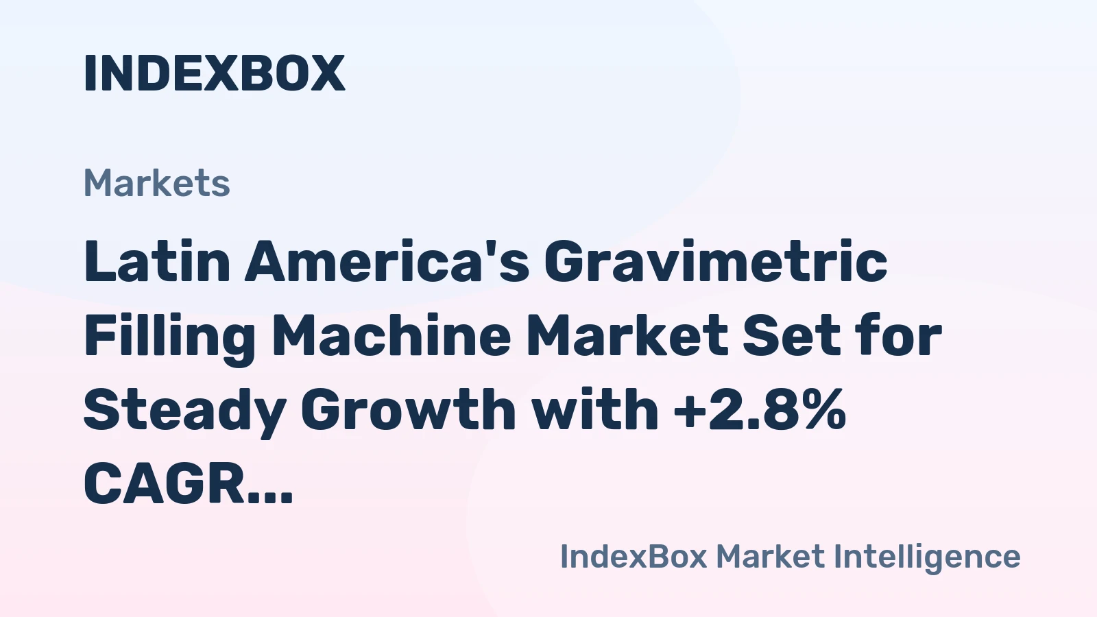 Latin America's Gravimetric Filling Machine Market Set for Steady Growth with +2.8% CAGR Through 2035