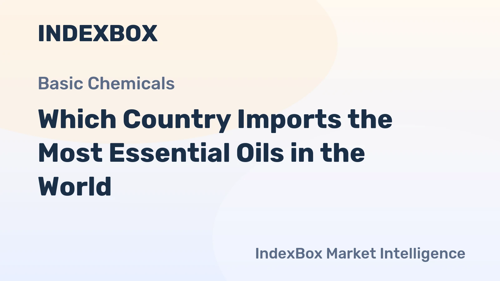 Which Country Imports the Most Essential Oils in the World?