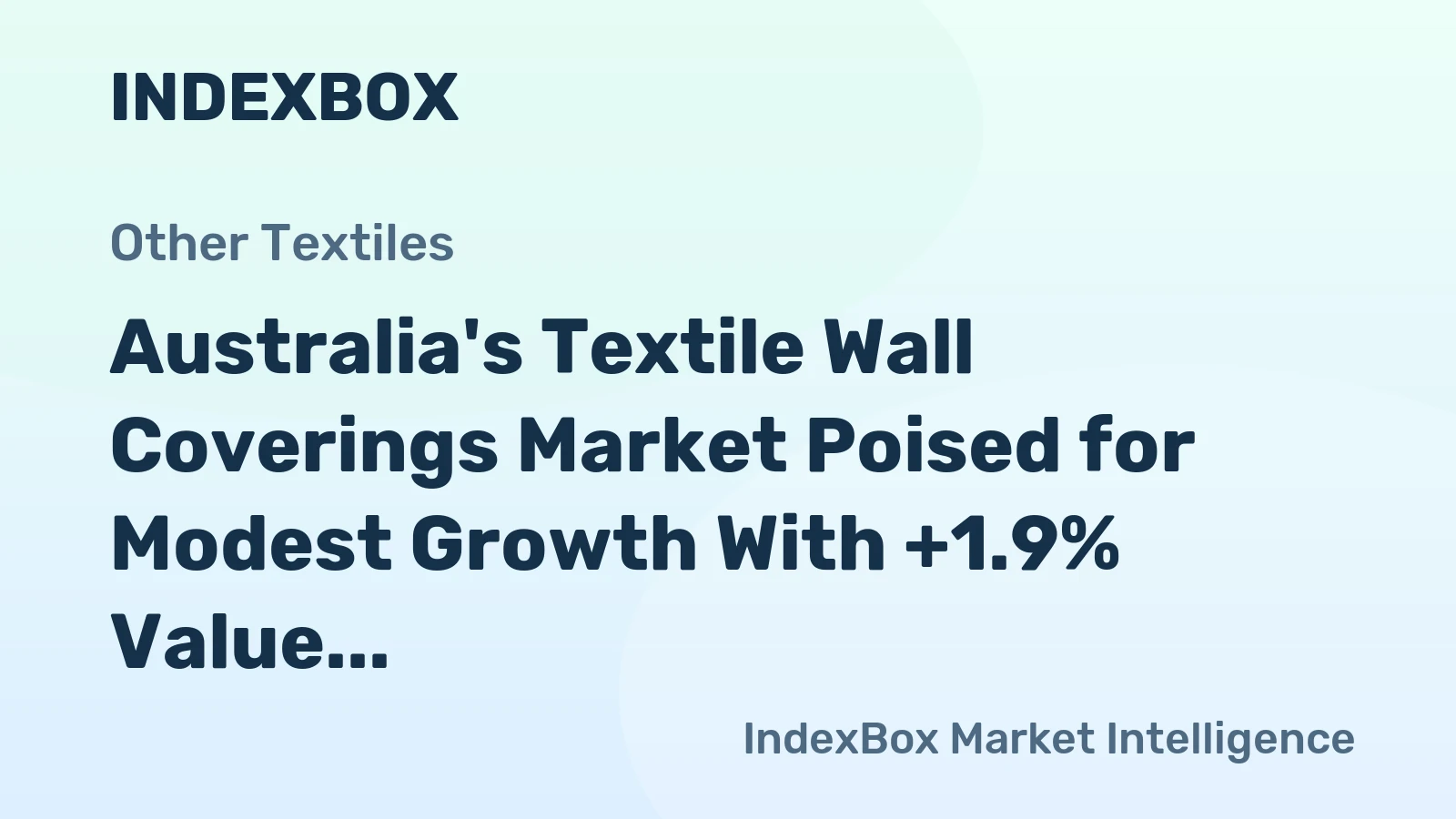 Australia's Textile Wall Coverings Market Poised for Modest Growth With +1.9% Value CAGR Through 2035