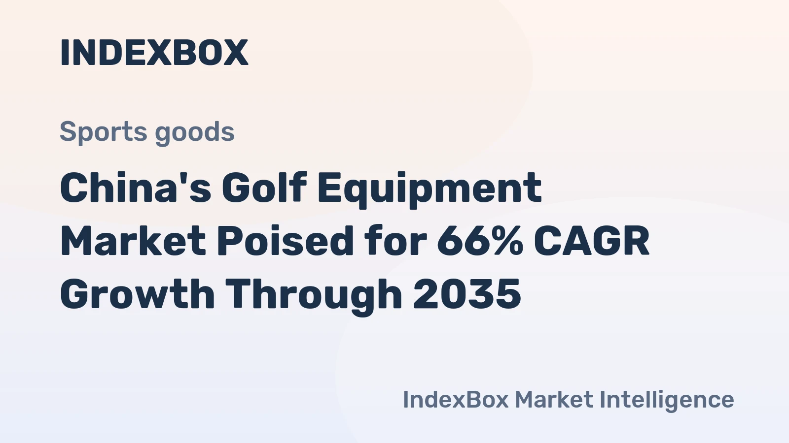 China's Golf Equipment Market Poised for 66% CAGR Growth Through 2035