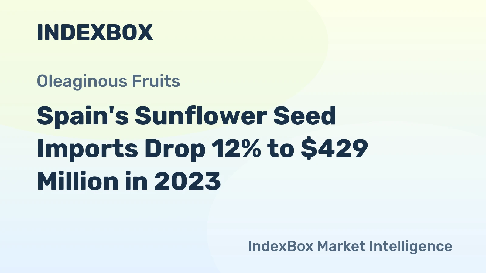 Spain's Sunflower Seed Imports Drop 12% to $429 Million in 2023