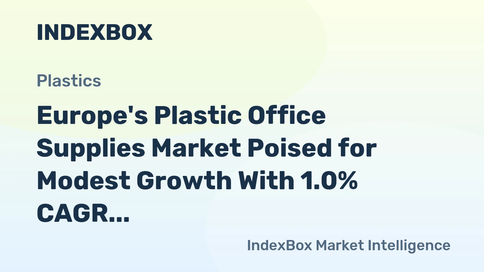 Europe's Plastic Office Supplies Market Poised for Modest Growth With 1.0% CAGR Through 2035