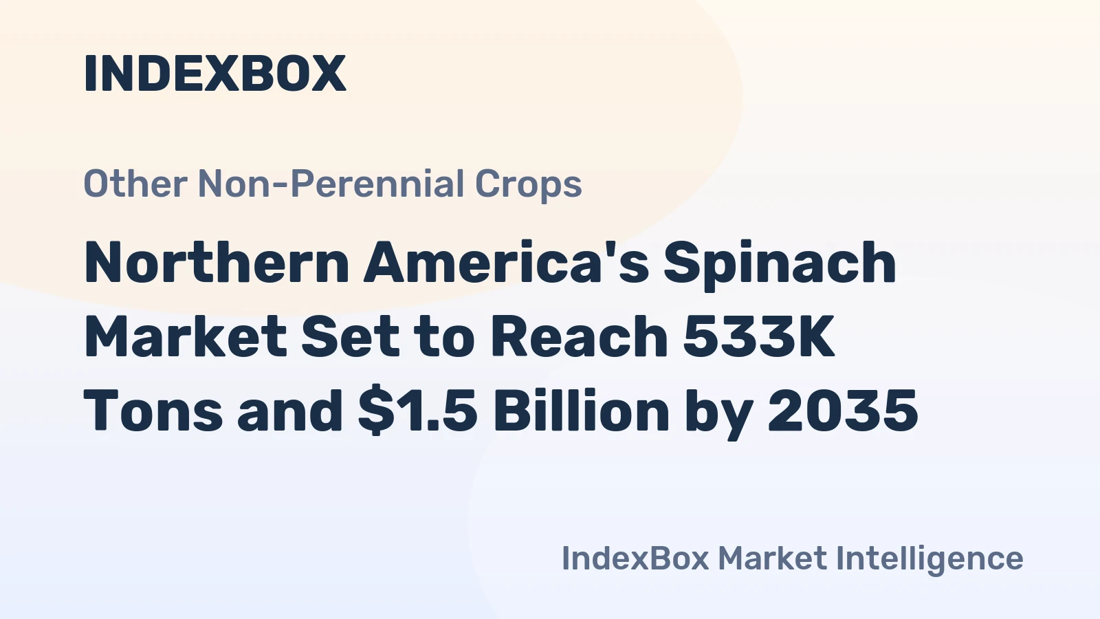 Northern America's Spinach Market Set to Reach 533K Tons and $1.5 Billion by 2035