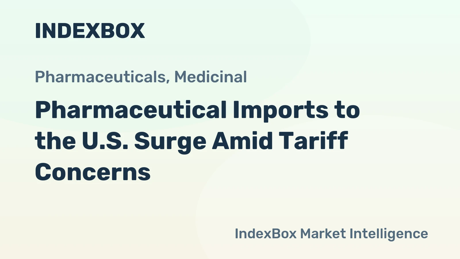 Pharmaceutical Imports to the U.S. Surge Amid Tariff Concerns