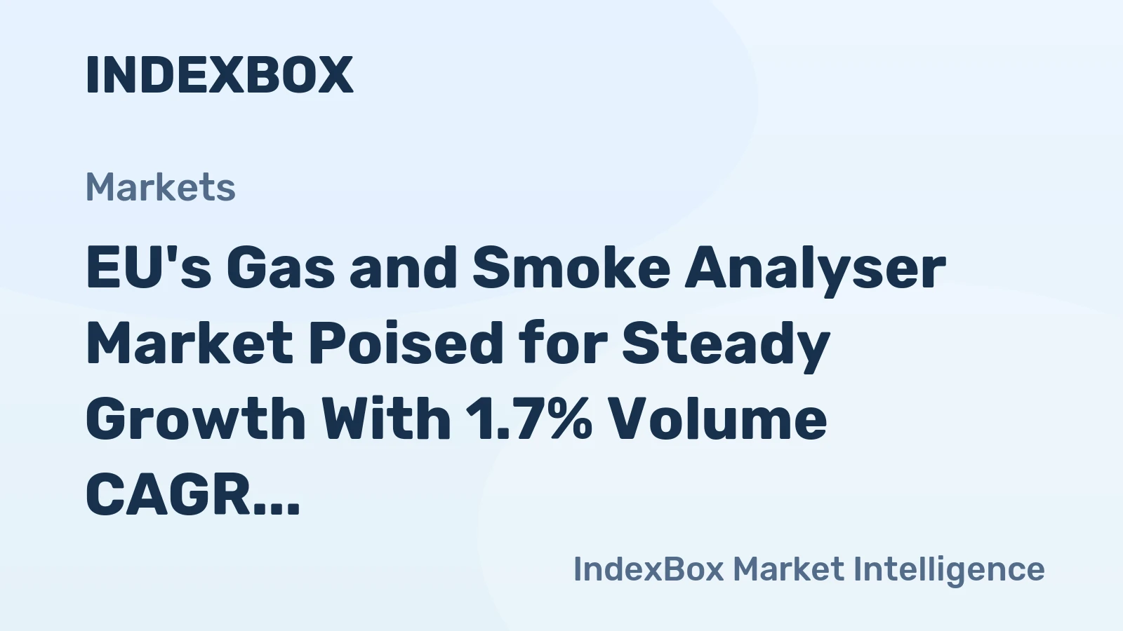 EU's Gas and Smoke Analyser Market Poised for Steady Growth With 1.7% Volume CAGR Through 2035