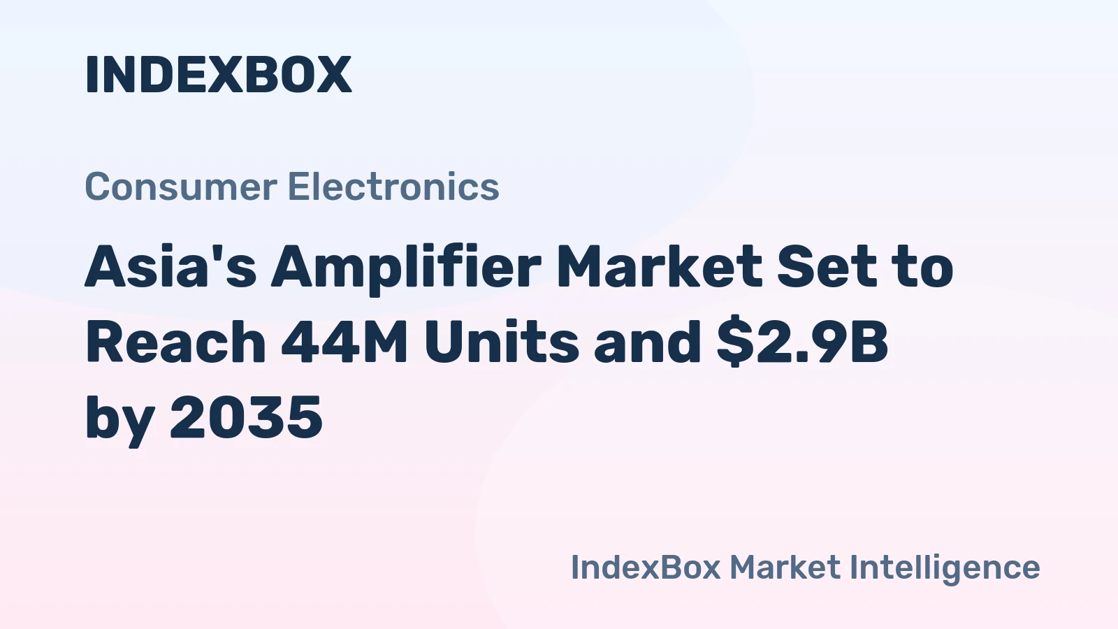 Asia's Amplifier Market Set to Reach 44M Units and $2.9B by 2035