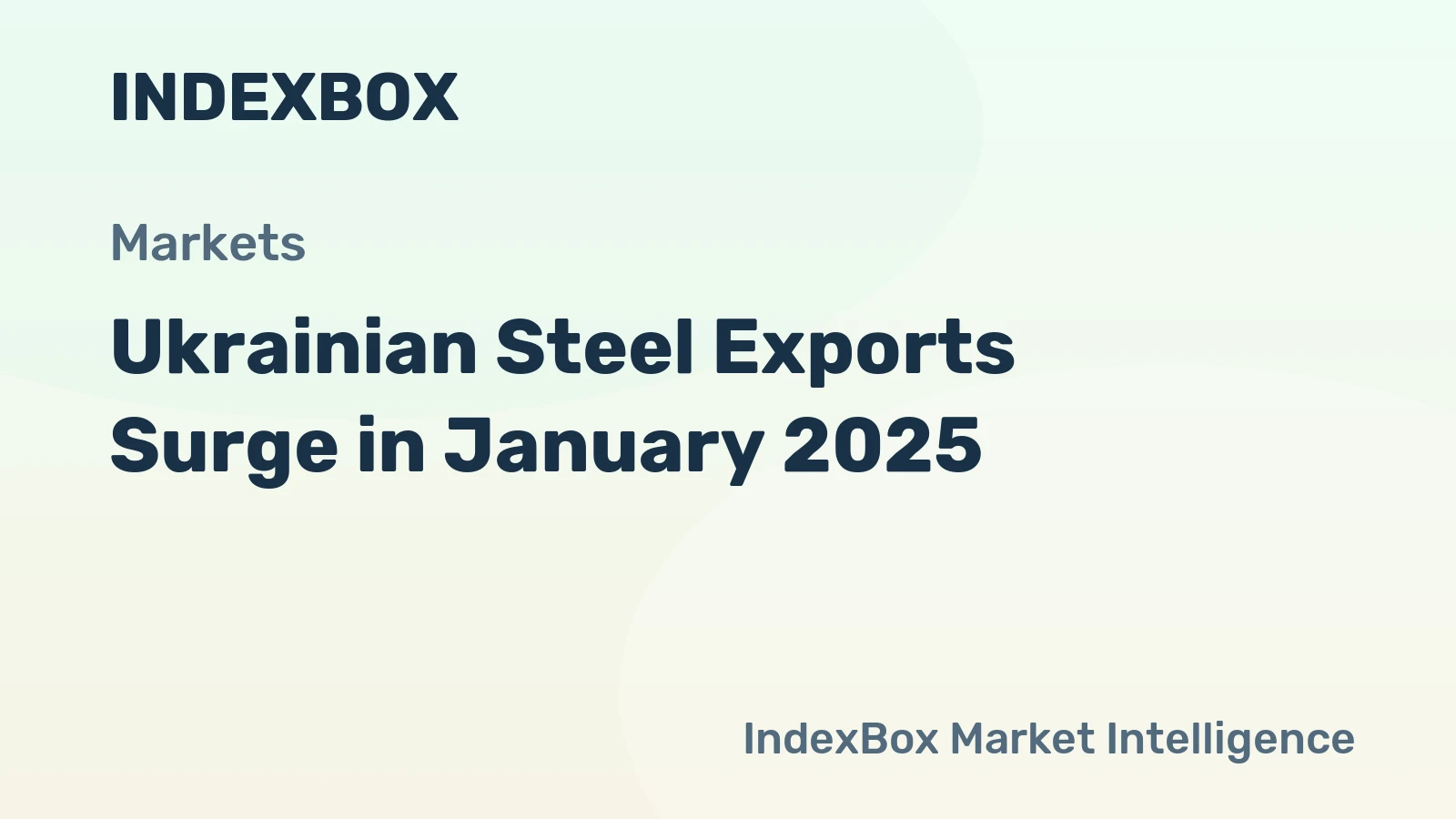 Ukrainian Steel Exports Surge in January 2025
