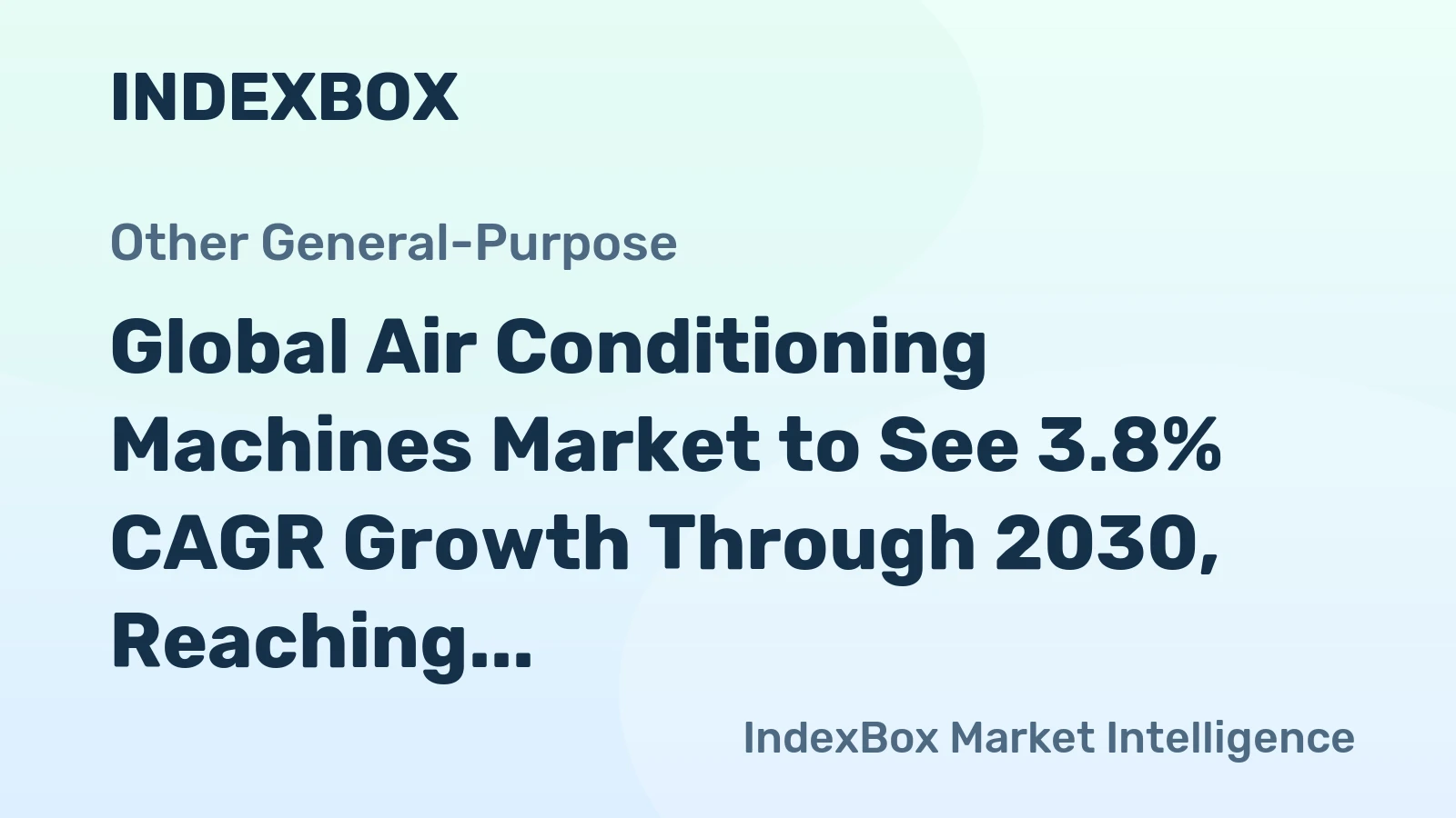 Global Air Conditioning Machines Market to See 3.8% CAGR Growth Through 2030, Reaching 422M Units