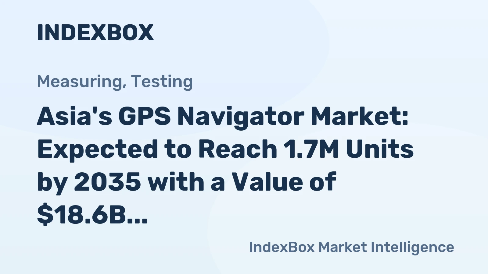 Asia's GPS Navigator Market: Expected to Reach 1.7M Units by 2035 with a Value of $18.6B