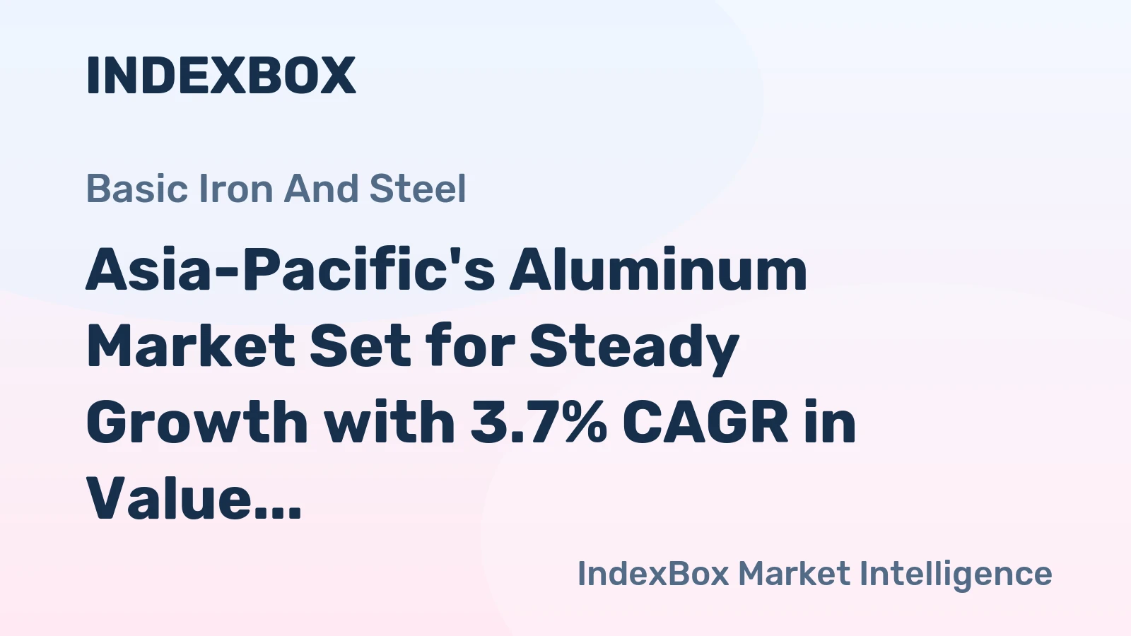 Asia-Pacific's Aluminum Market Set for Steady Growth with 3.7% CAGR in Value Through 2035
