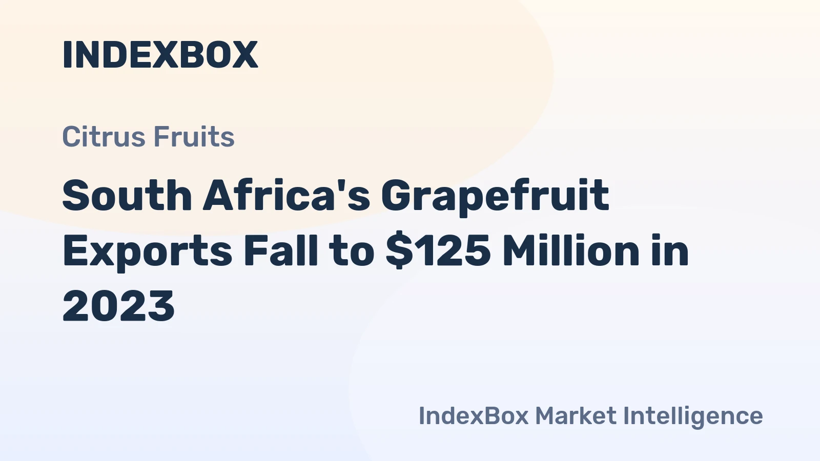 South Africa's Grapefruit Exports Fall to $125 Million in 2023