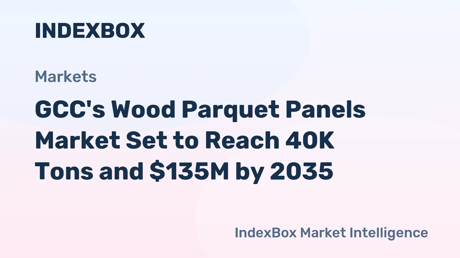 GCC's Wood Parquet Panels Market Set to Reach 40K Tons and $135M by 2035