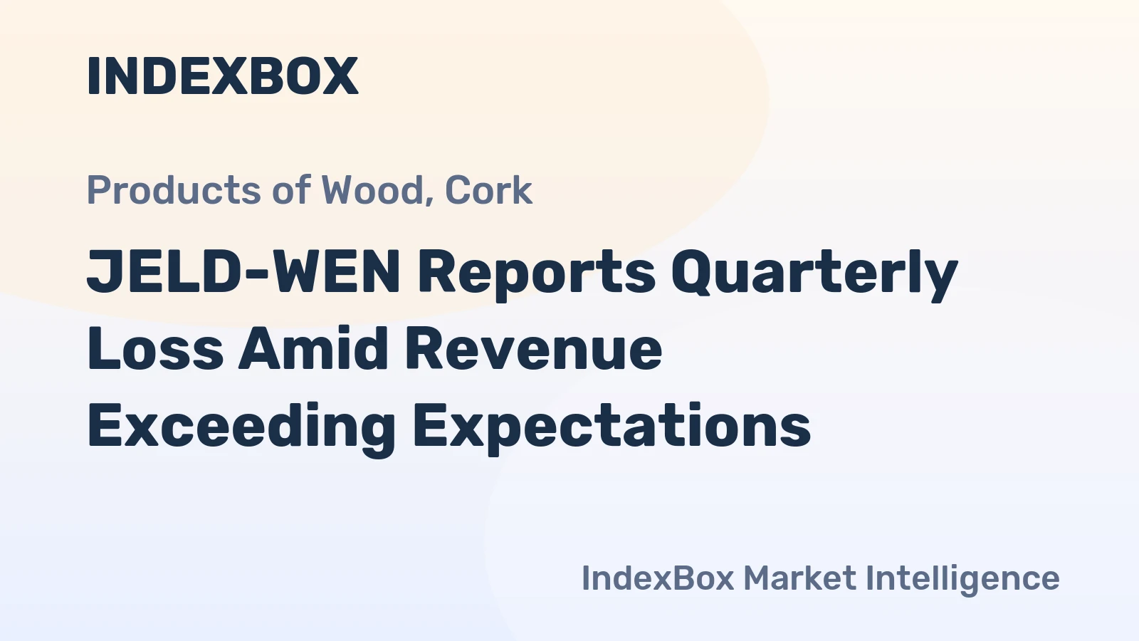 JELD-WEN Reports Quarterly Loss Amid Revenue Exceeding Expectations