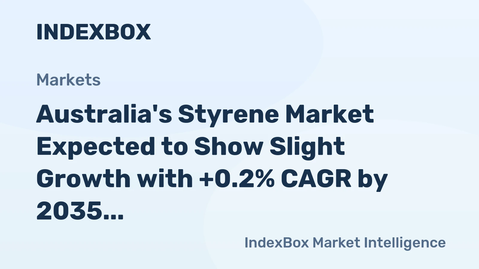 Australia's Styrene Market Expected to Show Slight Growth with +0.2% CAGR by 2035