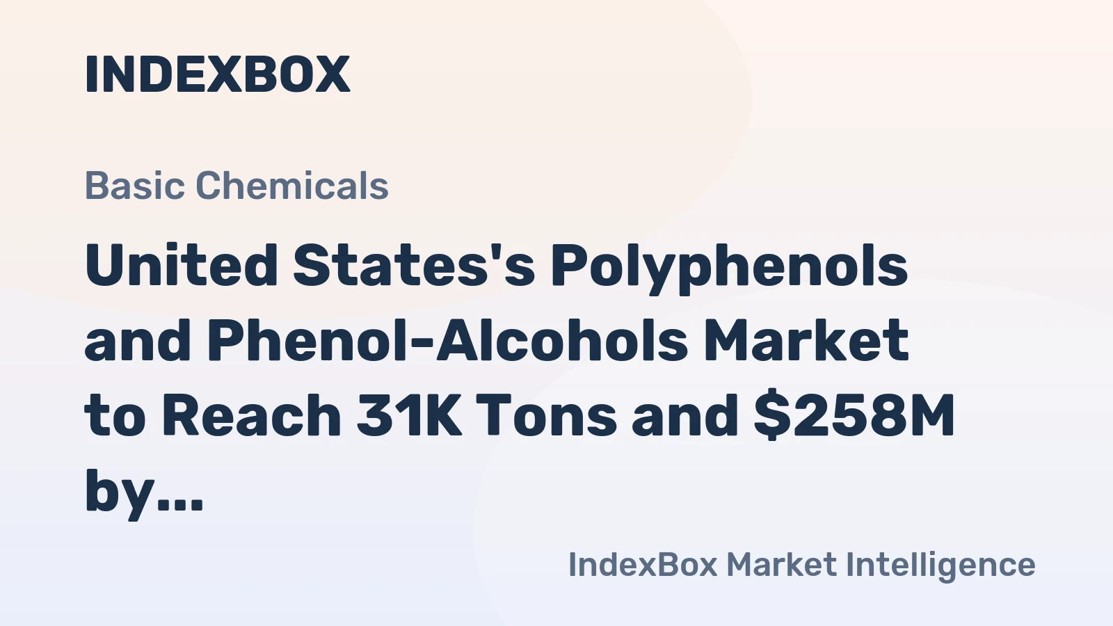 United States's Polyphenols and Phenol-Alcohols Market to Reach 31K Tons and $258M by 2035