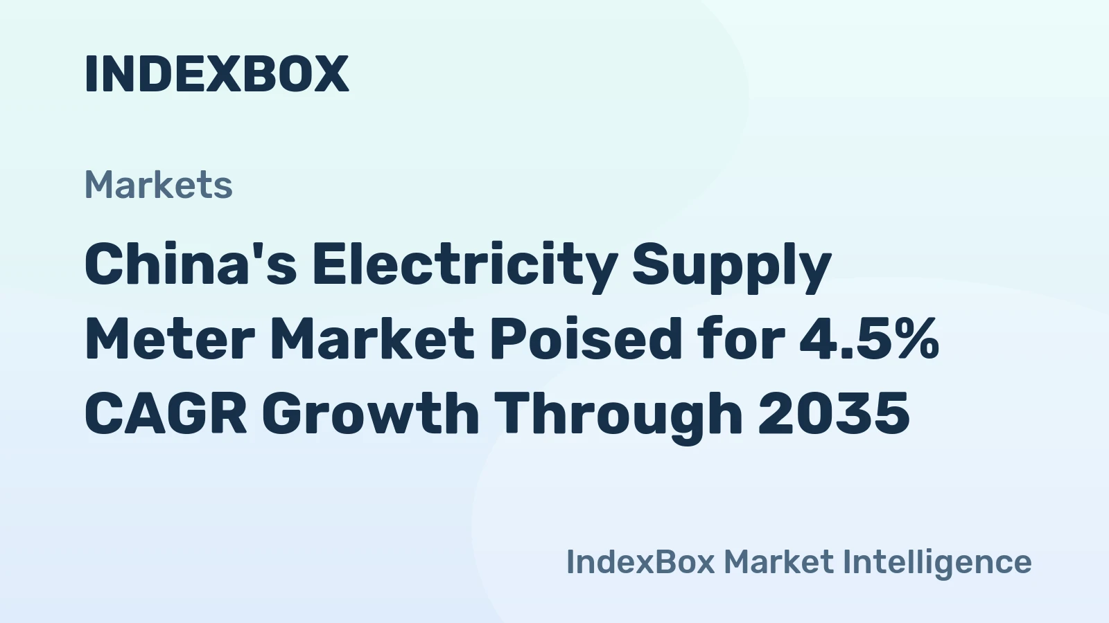 China's Electricity Supply Meter Market Poised for 4.5% CAGR Growth Through 2035