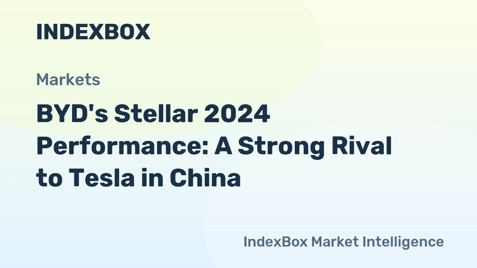 BYD's Stellar 2024 Performance: A Strong Rival to Tesla in China