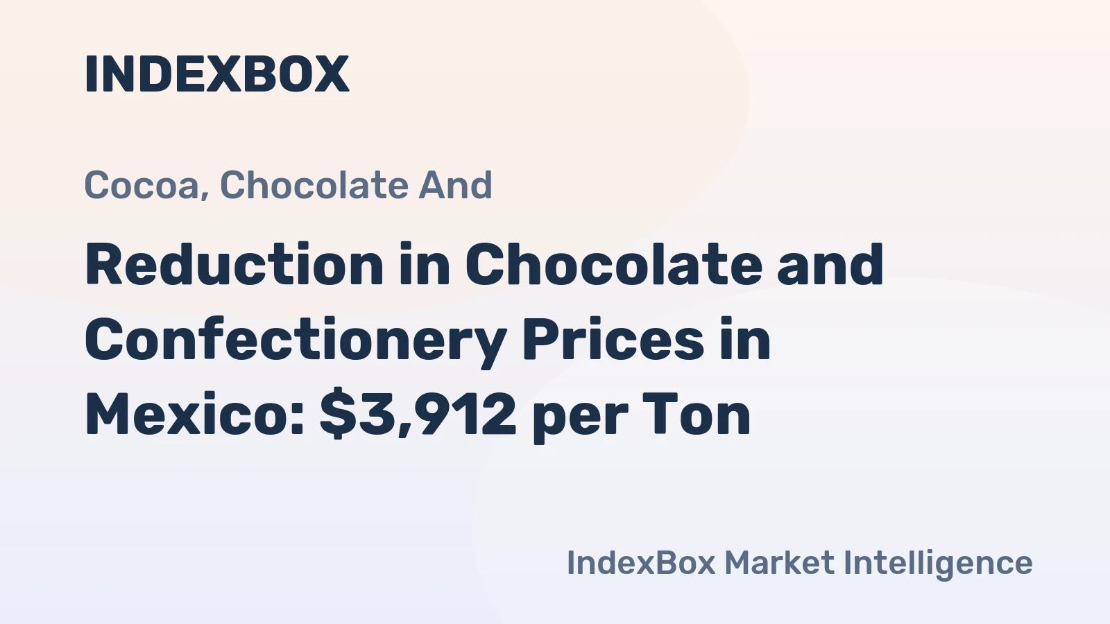 Reduction in Chocolate and Confectionery Prices in Mexico: $3,912 per Ton