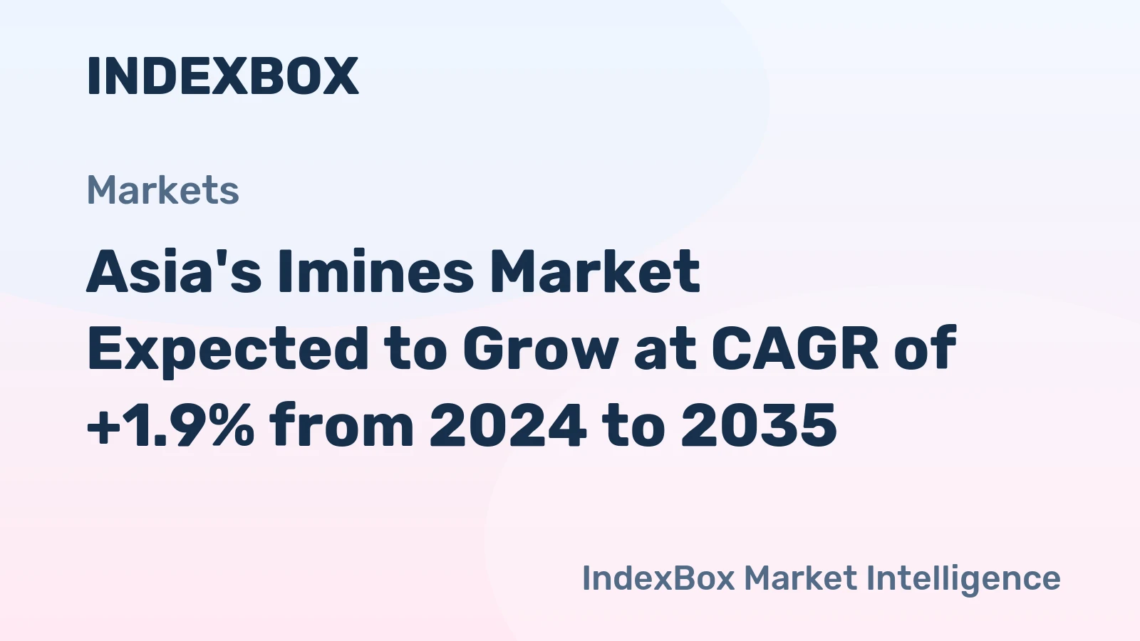 Asia's Imines Market Expected to Grow at CAGR of +1.9% from 2024 to 2035
