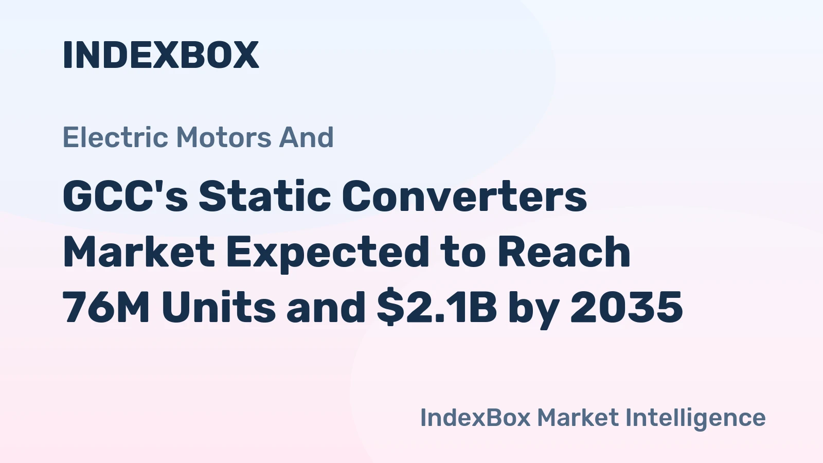 GCC's Static Converters Market Expected to Reach 76M Units and $2.1B by 2035